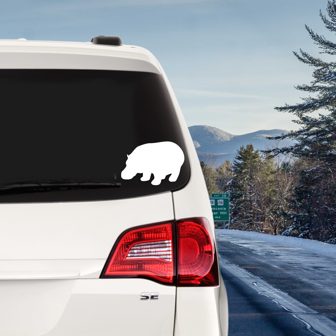 Hippo Silhouette Vinyl Decal Sticker - Choose Your Color and Size ...
