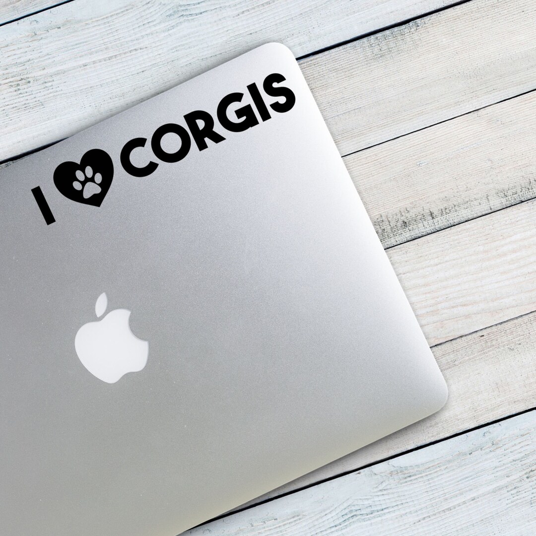 I Love Corgis Custom Vinyl Decal Sticker - Choose Your Color and Size ...