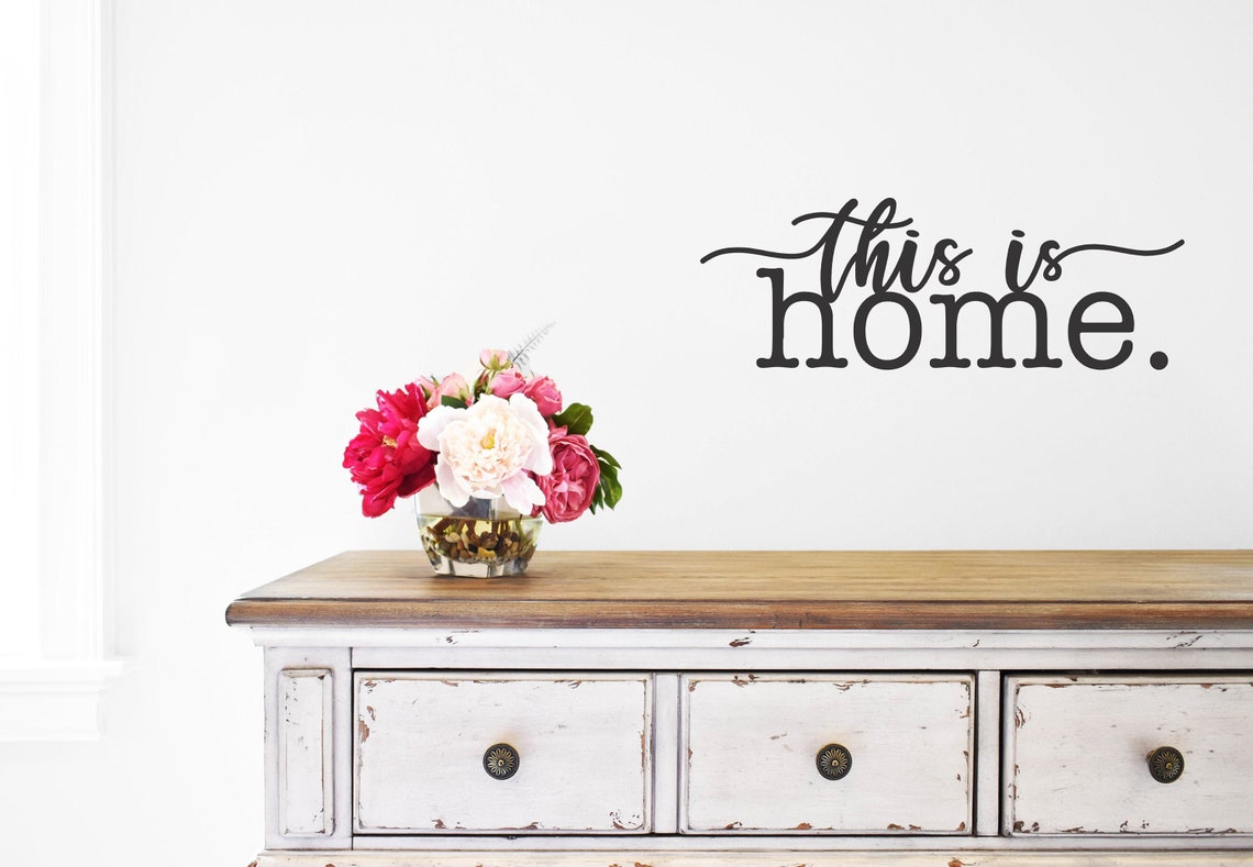 This is Home Wall Decal Choose Your Size and Color Home - Etsy