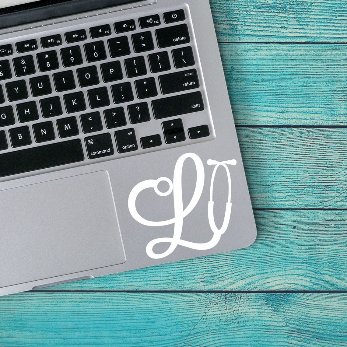 Stethoscope Monogram Vinyl Decal Sticker Choose Your Letter | Etsy