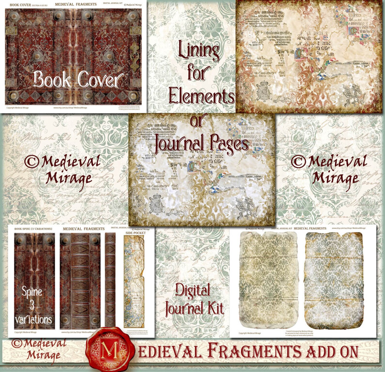 MEDIEVAL FRAGMENTS Add on for Vol 1 & 2 of the FRAGMENTS Collection ...