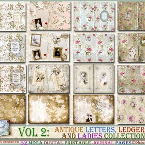 Vol 2 ANTIQUE Letters, Ledgers & Ladies:mega 52 Digital Journal ...