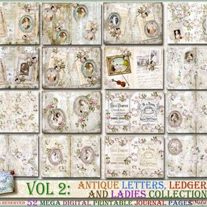 Vol 2 ANTIQUE Letters, Ledgers & Ladies:mega 52 Digital Journal ...