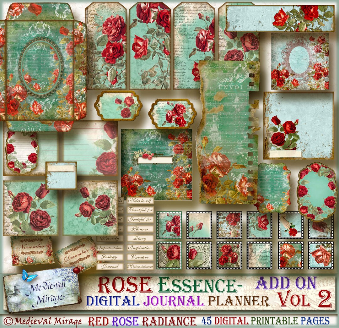 Add on for Vol 2-RED ROSE RADIANCE : Rose Essence Collection- 45 ...