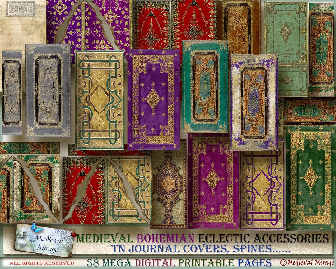 Vol 1-MEDIEVAL & BOHEMIAN Eclectic Accessories: TN Journal Covers and ...