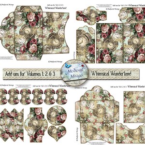 Add Ons for Whimsical Wonderland Digital Junk Journal Kits. Printable ...
