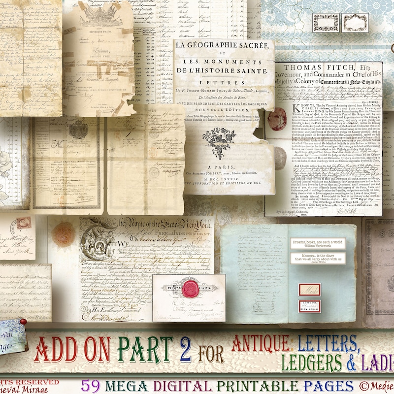 Handwritten Vintage Document - Etsy