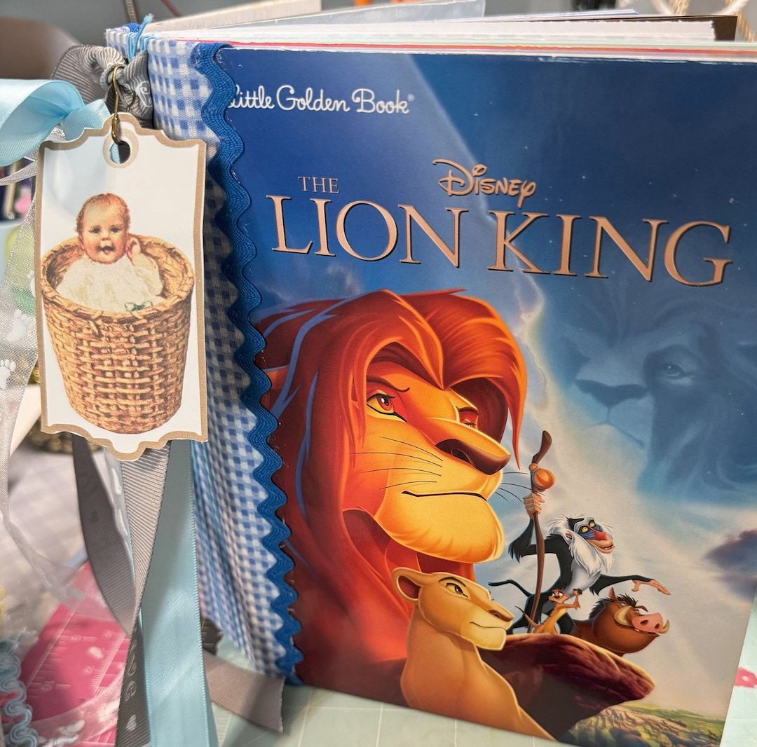 Junk Journal Little Golden Book - Baby Boy Altered Book - Vintage Book ...