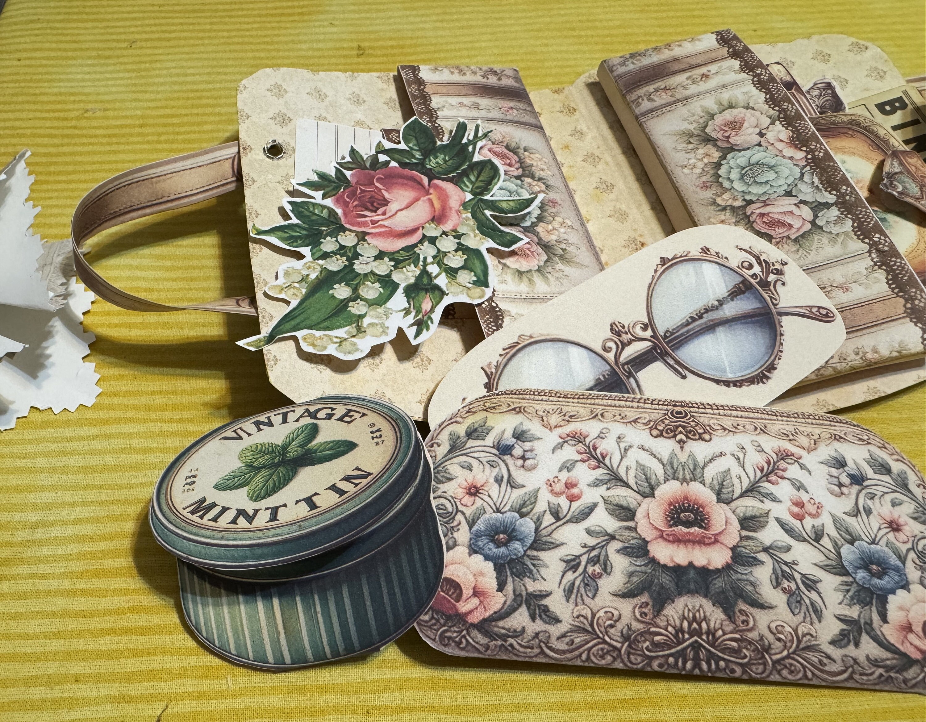 Handcrafted Paper Journal Purse: Grandma's Ephemera Handbag - Etsy