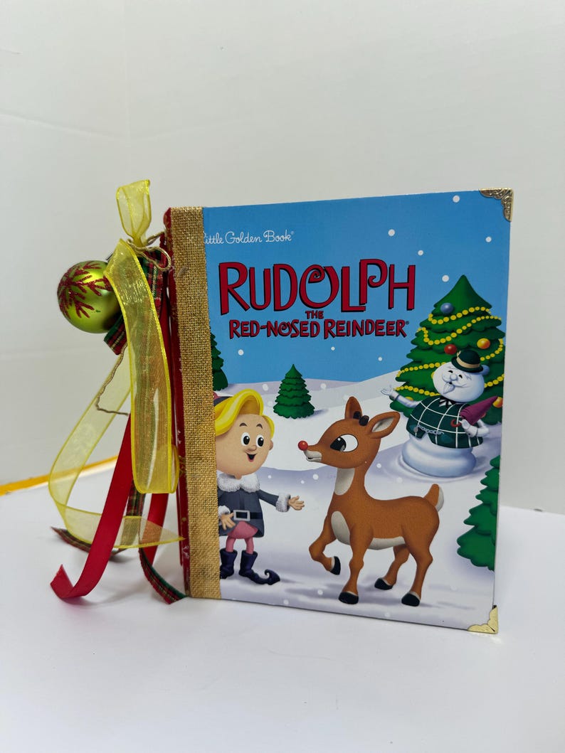 Altered Little Golden Book: Rudolph Journal, Vintage Storybook - Etsy