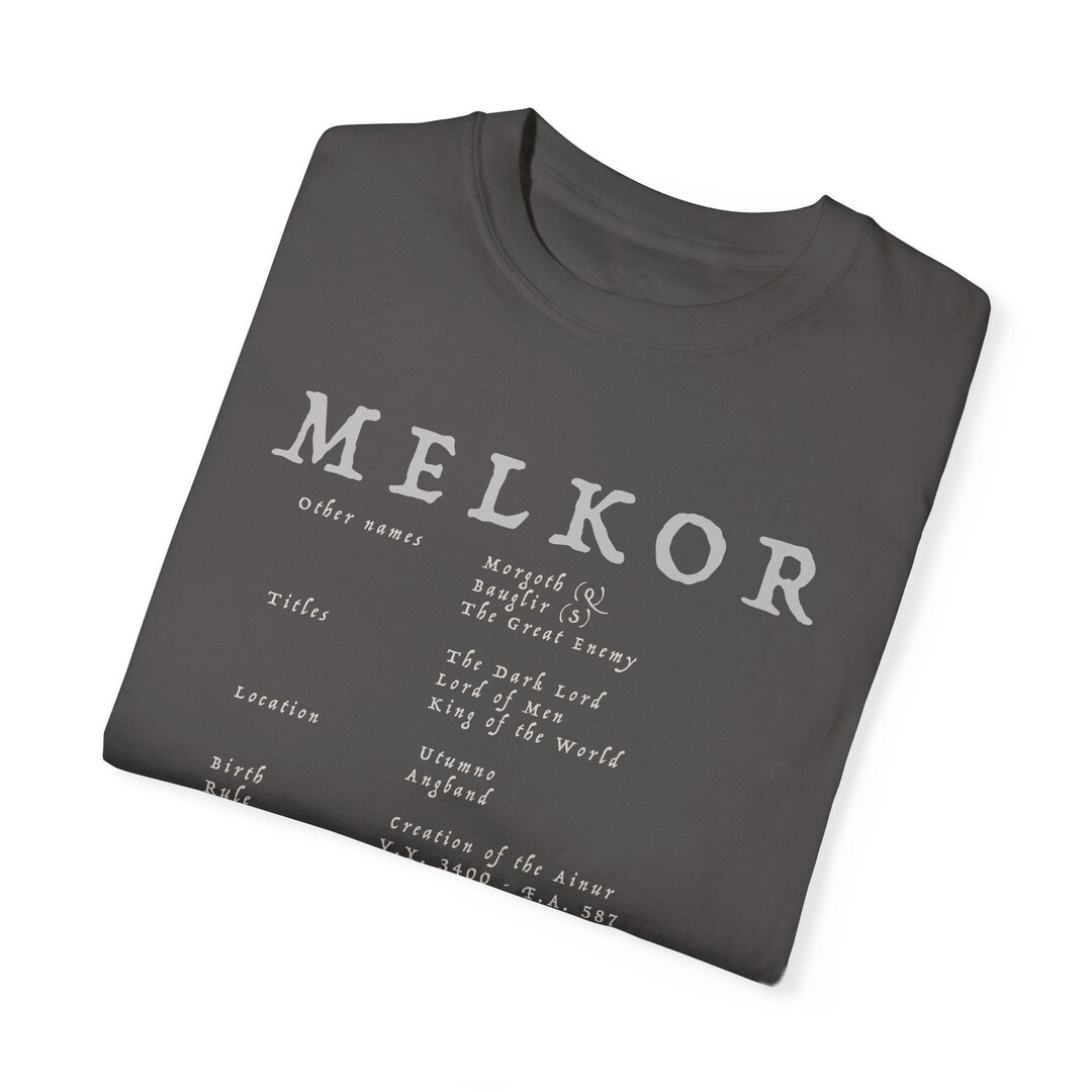 Melkor Morgoth LOTR Lord of the Rings J.R.R. Tolkien - Etsy