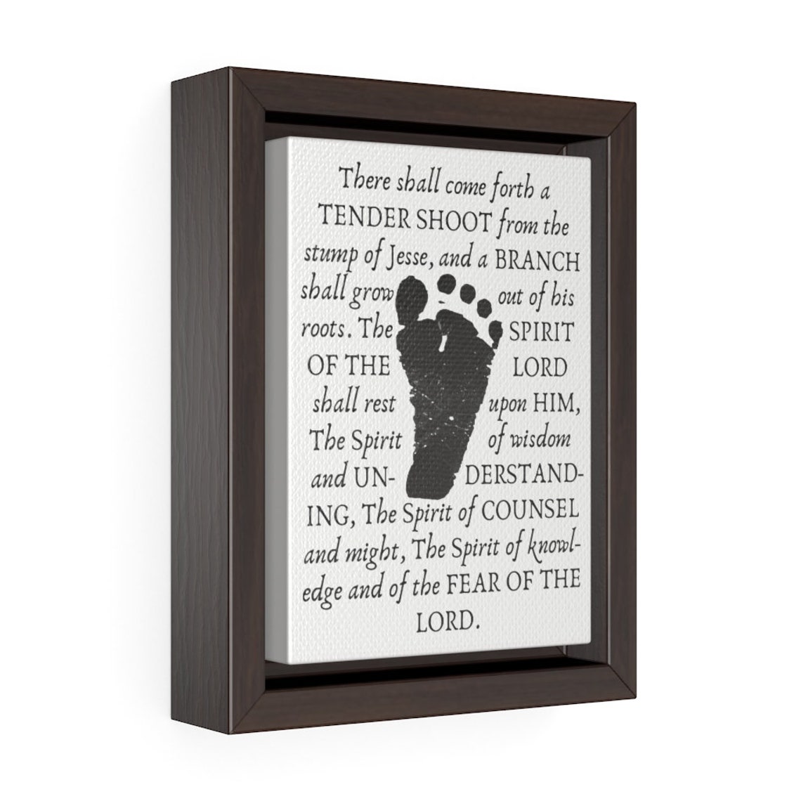 Christmas Baby Jesus Footprint Nativity Framed Canvas Bible - Etsy Israel