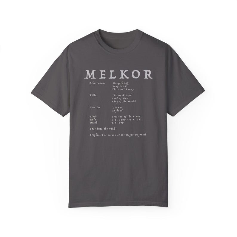 Melkor Morgoth LOTR Lord of the Rings J.R.R. Tolkien - Etsy