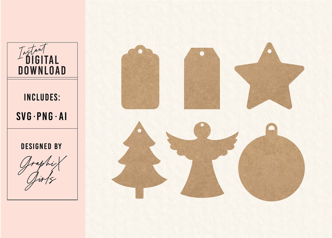 Stocking Tags SVG Download | Gift Tags Instant Download | SVG Graphic ...