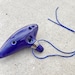 Blue Zelda Ocarina of Time Ceramic Alto C 12 Hole Flute Music ...