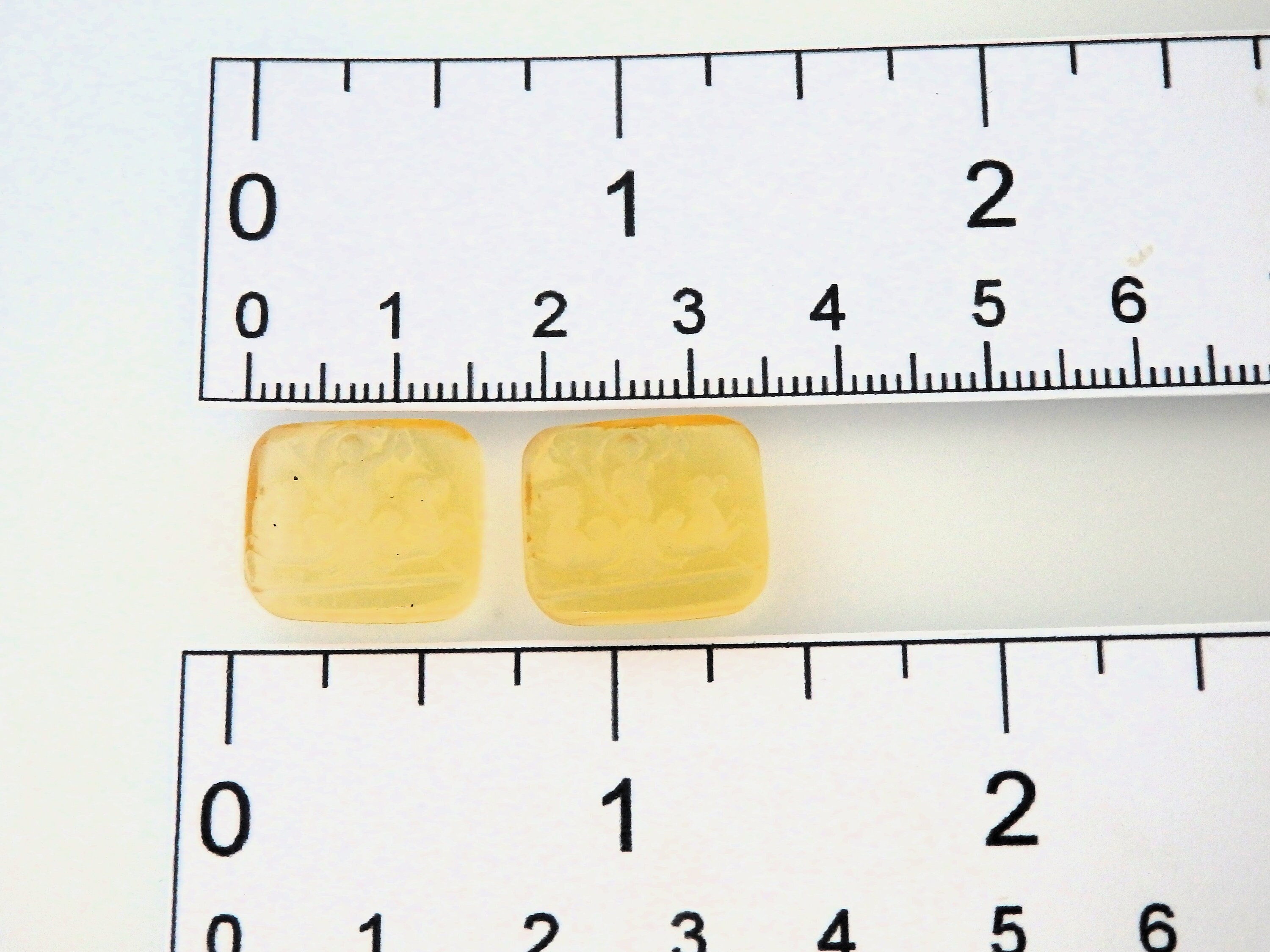 NEPTUNE POSEIDON Light Amber Venetian Glass Intaglio - Etsy