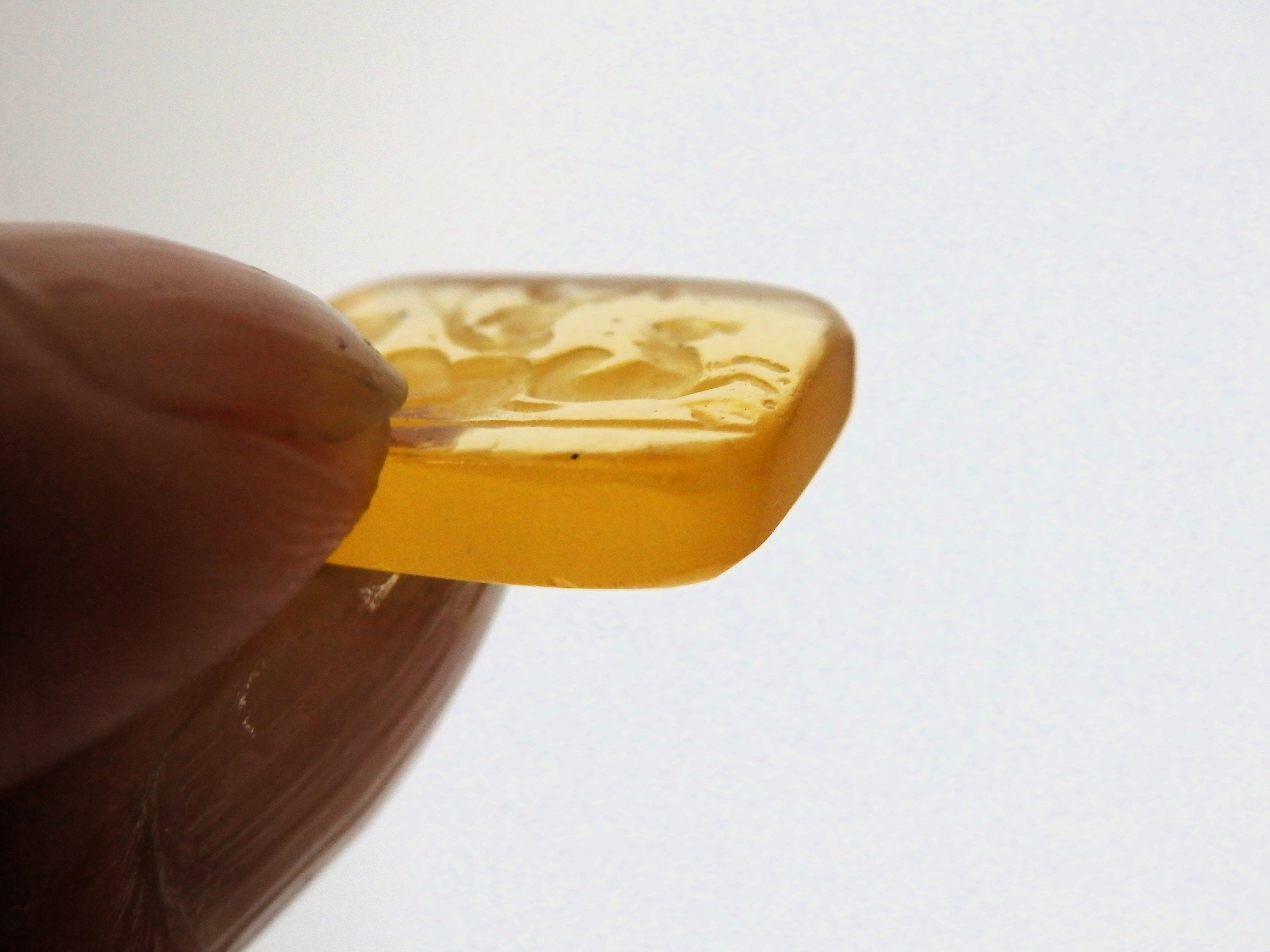 NEPTUNE POSEIDON Light Amber Venetian Glass Intaglio - Etsy