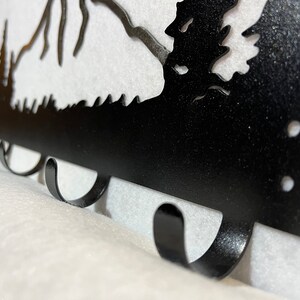 Mountain Scene , Metal Wall Hangers, Racks_ Hats, Keys, Leashes ...