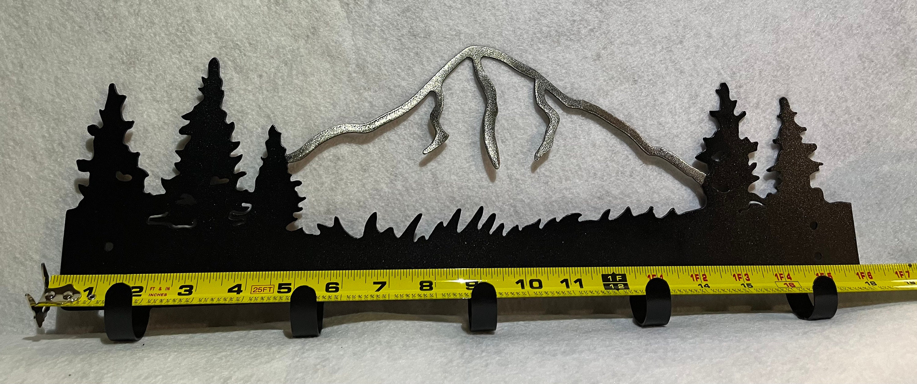 Mountain Scene , Metal Wall Hangers, Racks_ Hats, Keys, Leashes ...