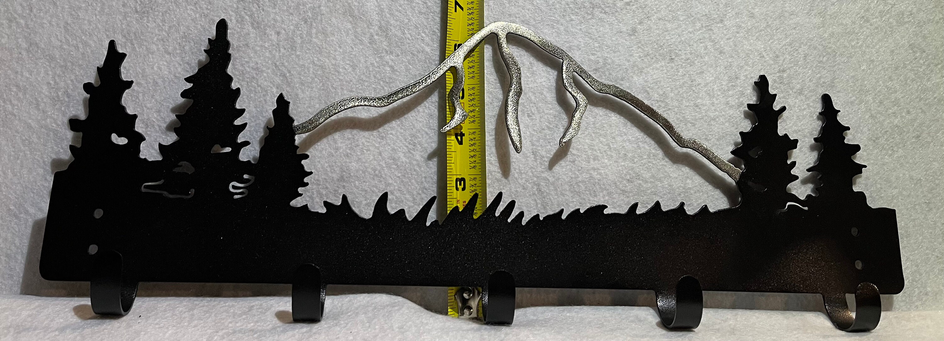 Mountain Scene , Metal Wall Hangers, Racks_ Hats, Keys, Leashes ...