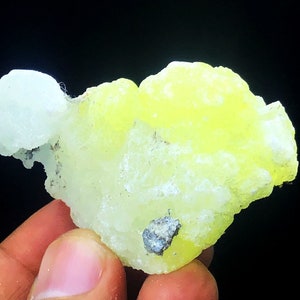 Rare Yellow Brucite Crystals, Brucite Specimen, Rare Brucite Mineral ...