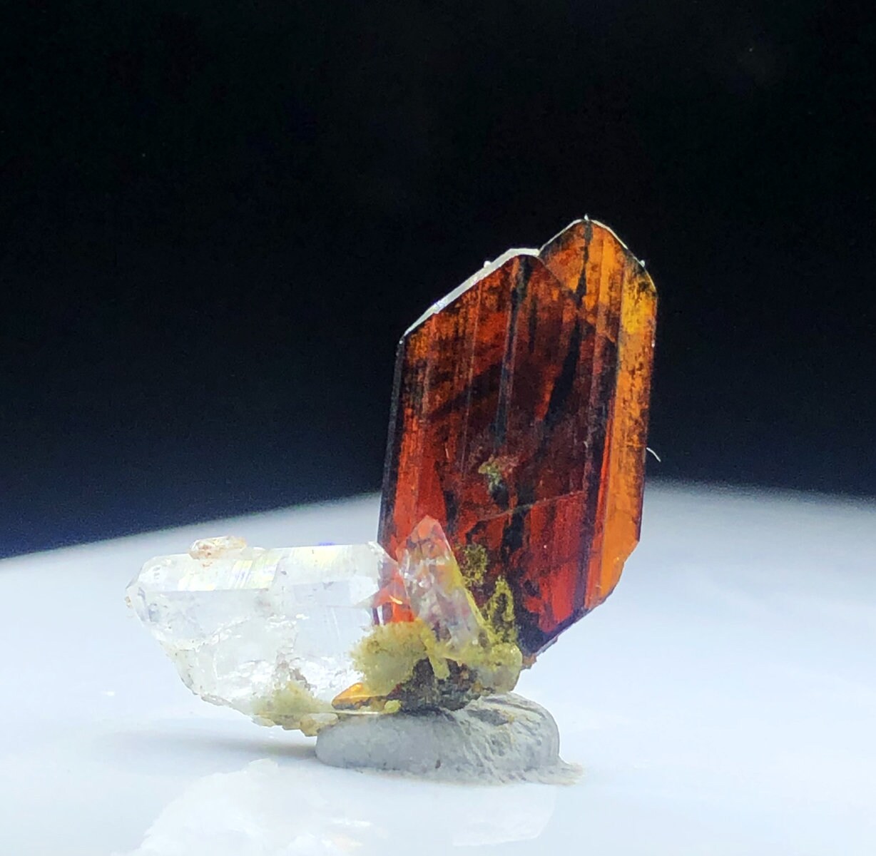 Brookite Crystals With Terminated Quartz, Red Brookite Specimen, Rare ...