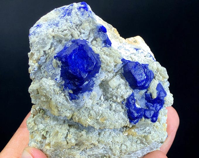 Natural Blue Color Lapis Lazuli Specimen, Raw Mineral, Blue Lazurite ...
