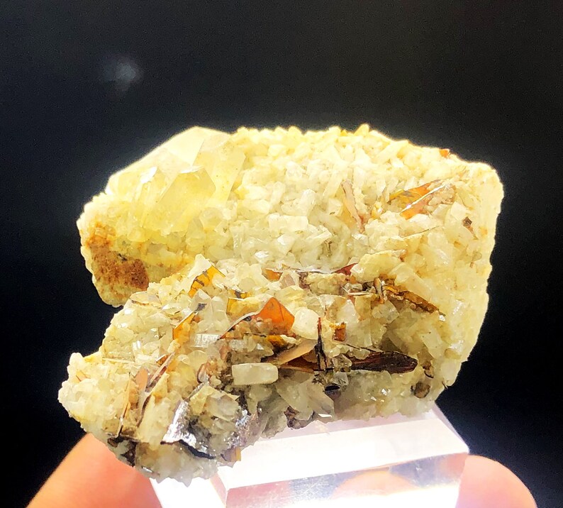 Brookite Crystals With Terminated Quartz, Red Brookite Specimen, Rare ...