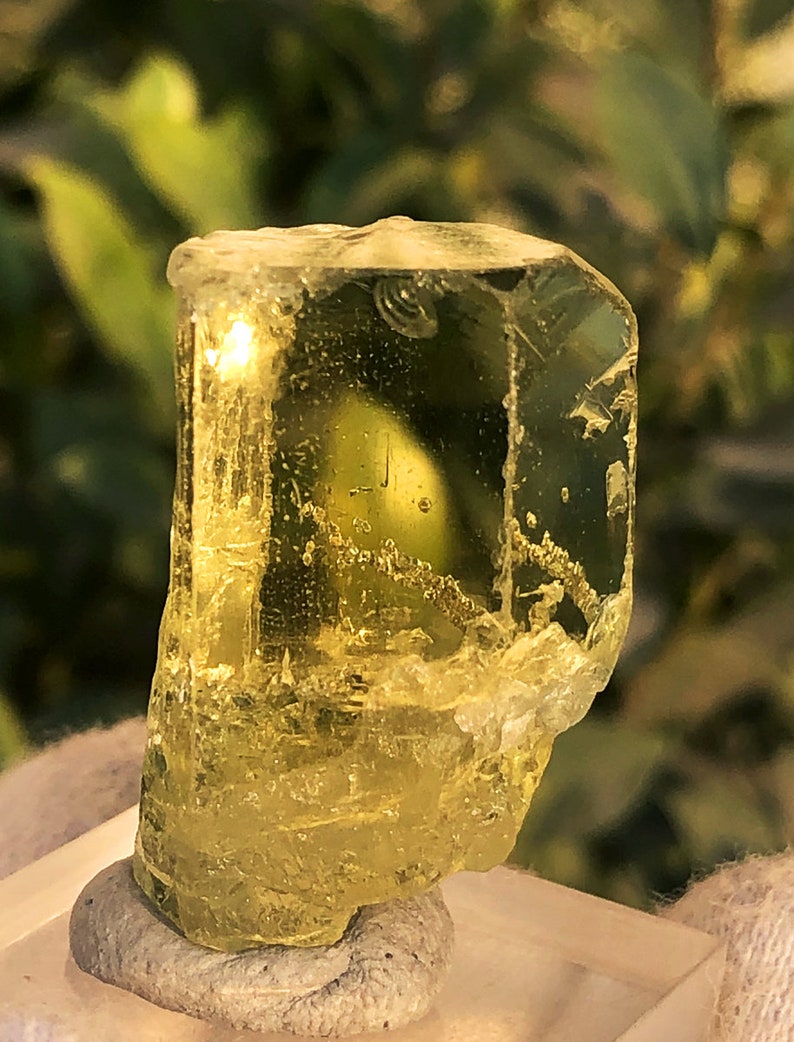Terminated Heliodor Beryl Crystal, Raw Heliodor Beryl, Heliodor Gemstone, Heliodor Mineral ...