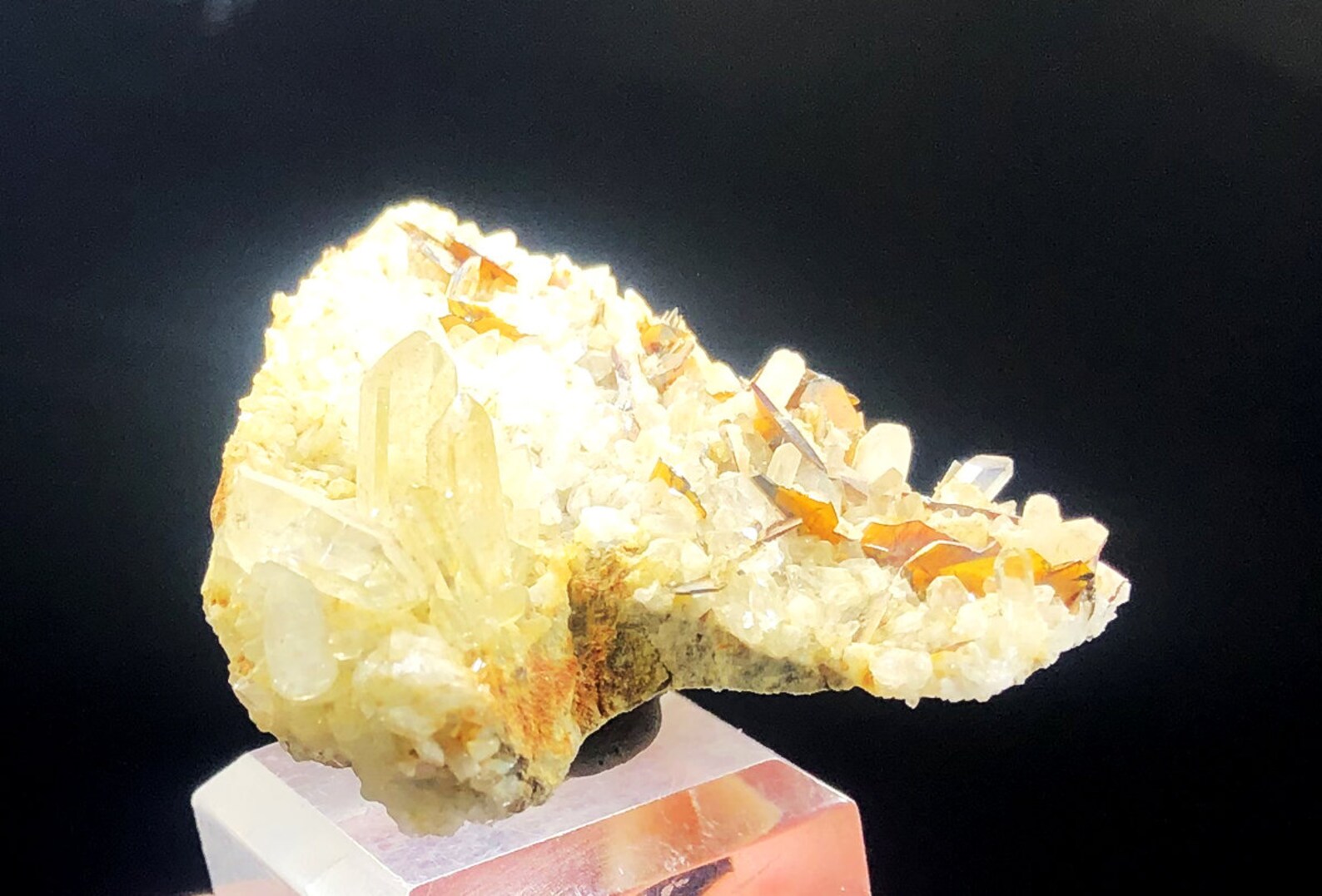 Brookite Crystals With Terminated Quartz, Red Brookite Specimen, Rare ...