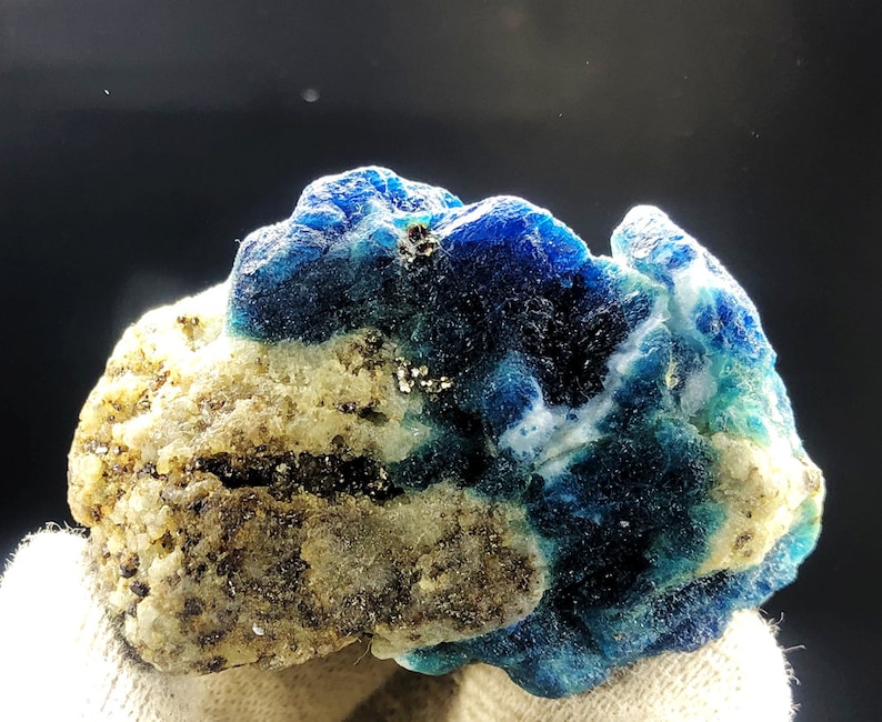Rare Translucent Blue Hauyne Specimen,hauyne AKA Hauynite Minerals , Hauyne Crystal , Hauyne ...