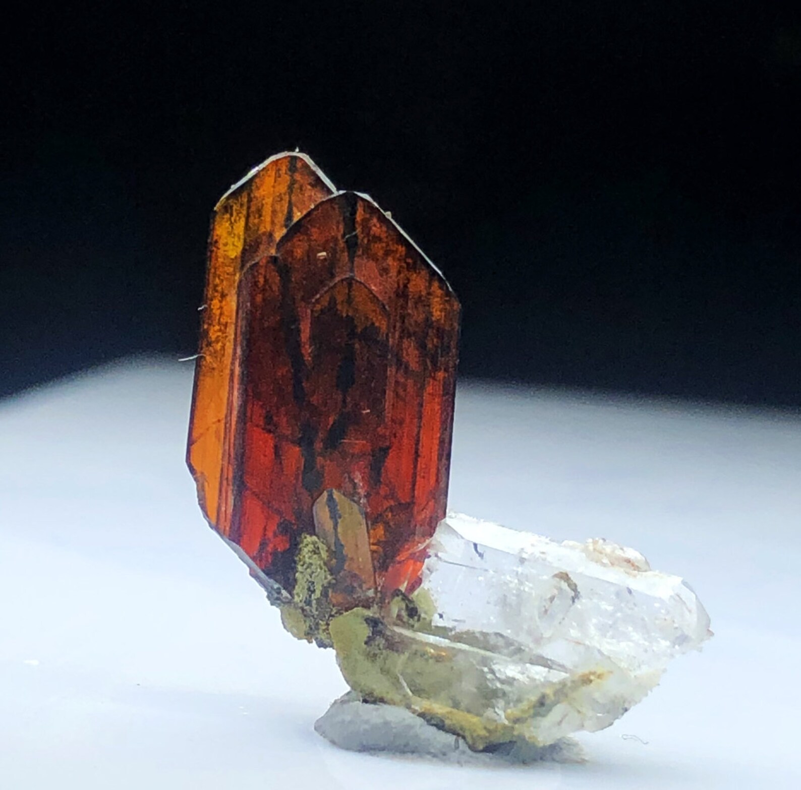Brookite Crystals With Terminated Quartz, Red Brookite Specimen, Rare ...