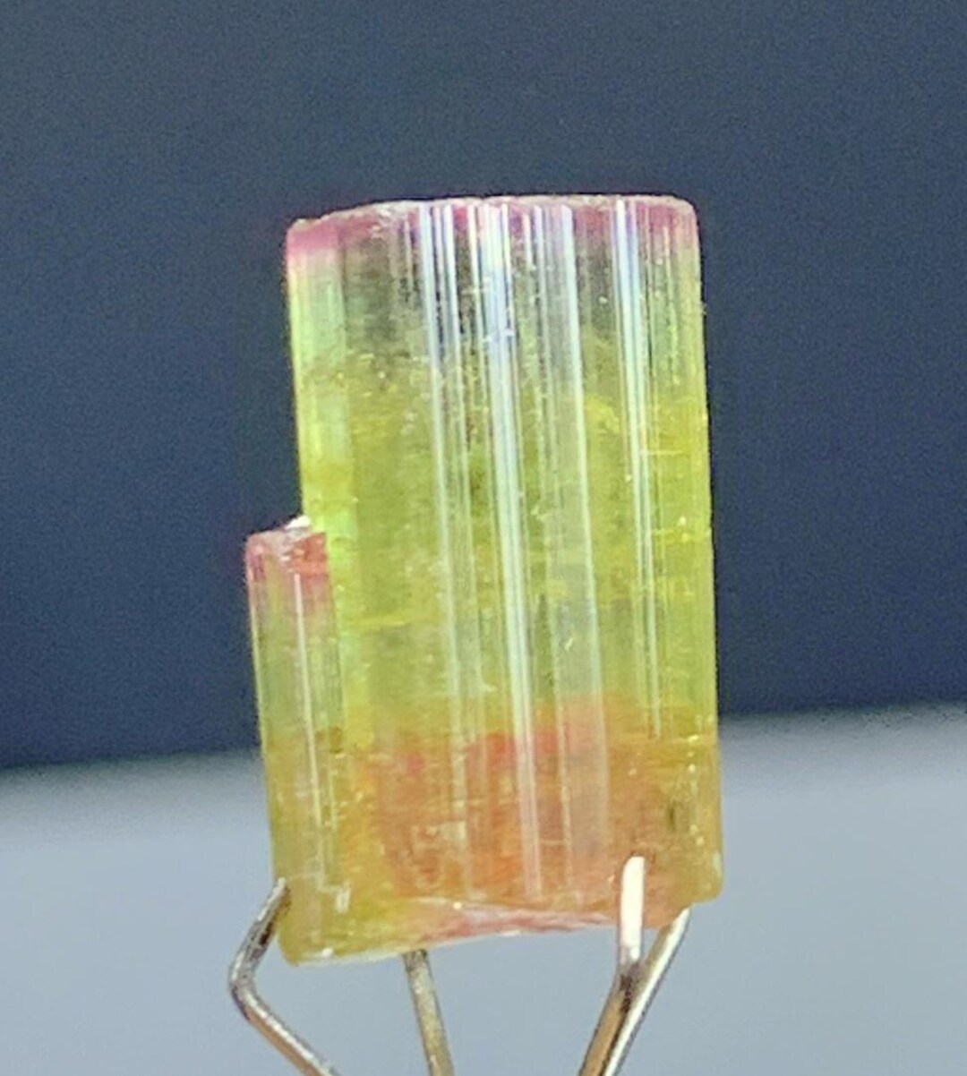 Stepwise Terminated Tricolor Tourmaline Crystal From Paprok Afghanistan ...