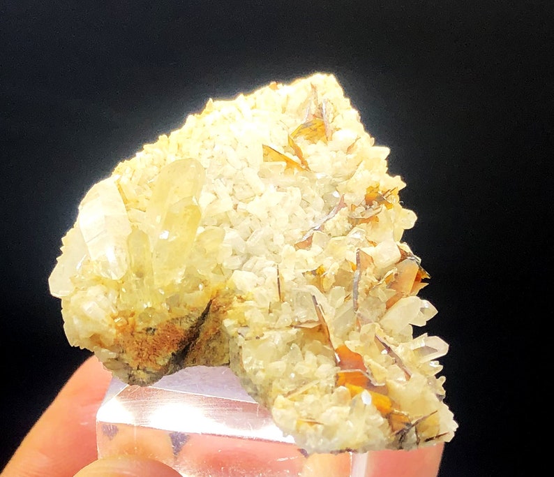 Brookite Crystals With Terminated Quartz, Red Brookite Specimen, Rare ...