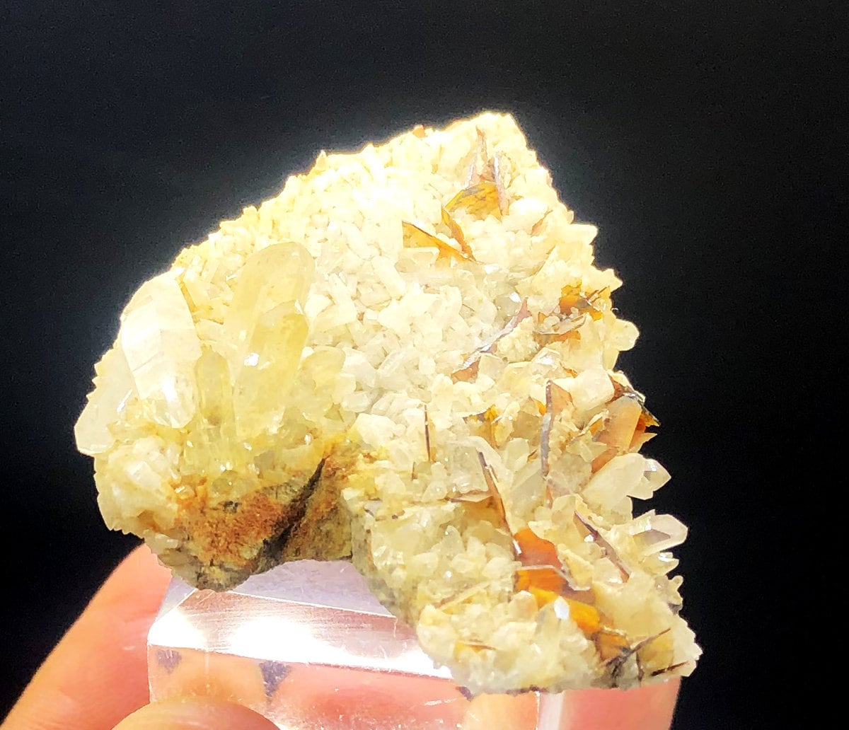 Brookite Crystals With Terminated Quartz, Red Brookite Specimen, Rare ...