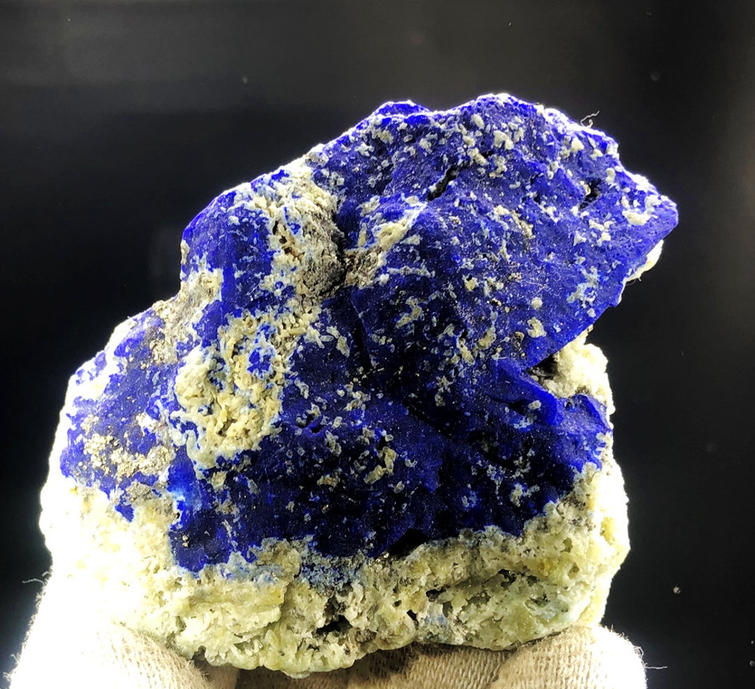 Deep Blue Lazurite With Green Winchite Specimen, Lazurite Minerals ...