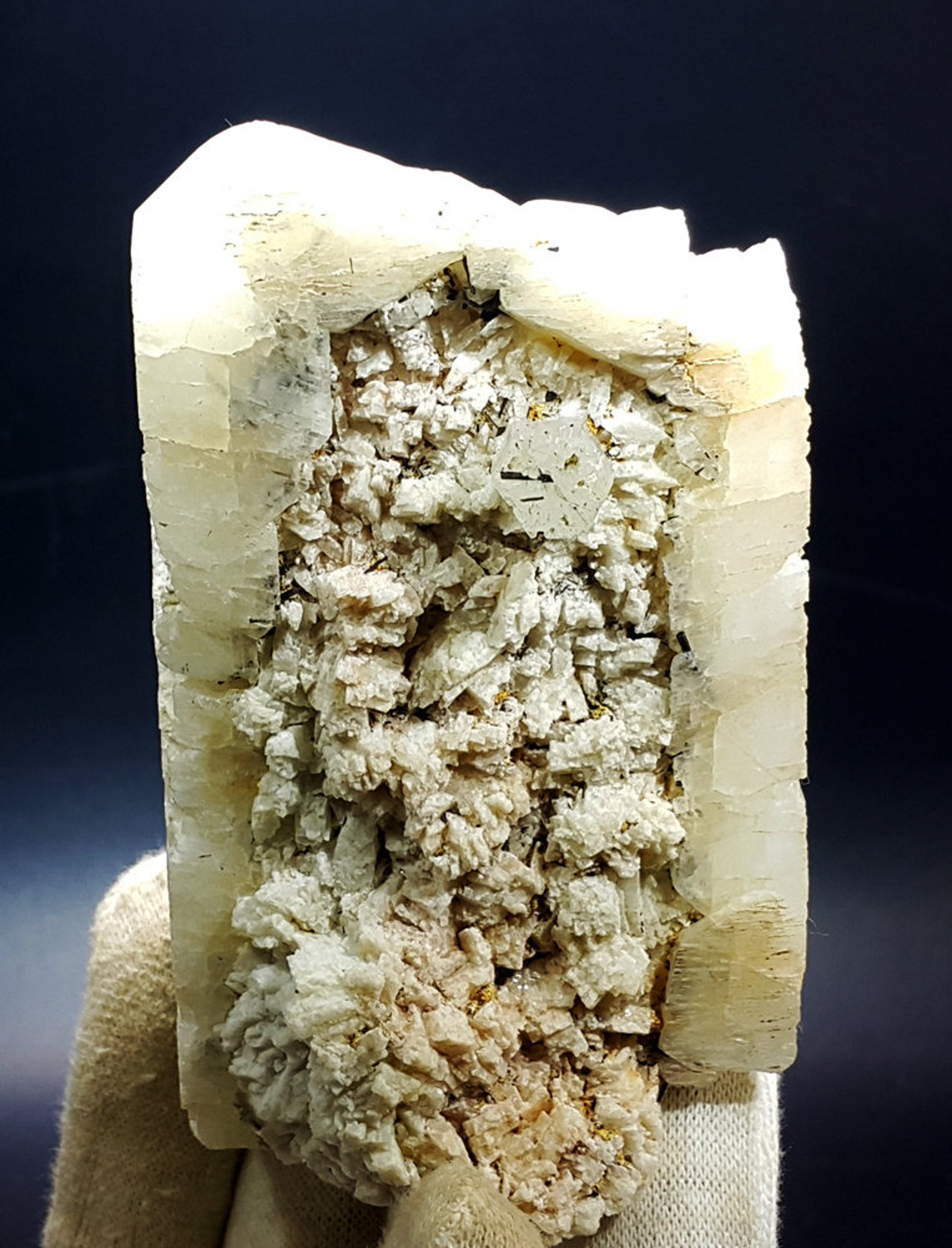Terminated Aquamorganite Crystal With Microcline Feldspar - Etsy