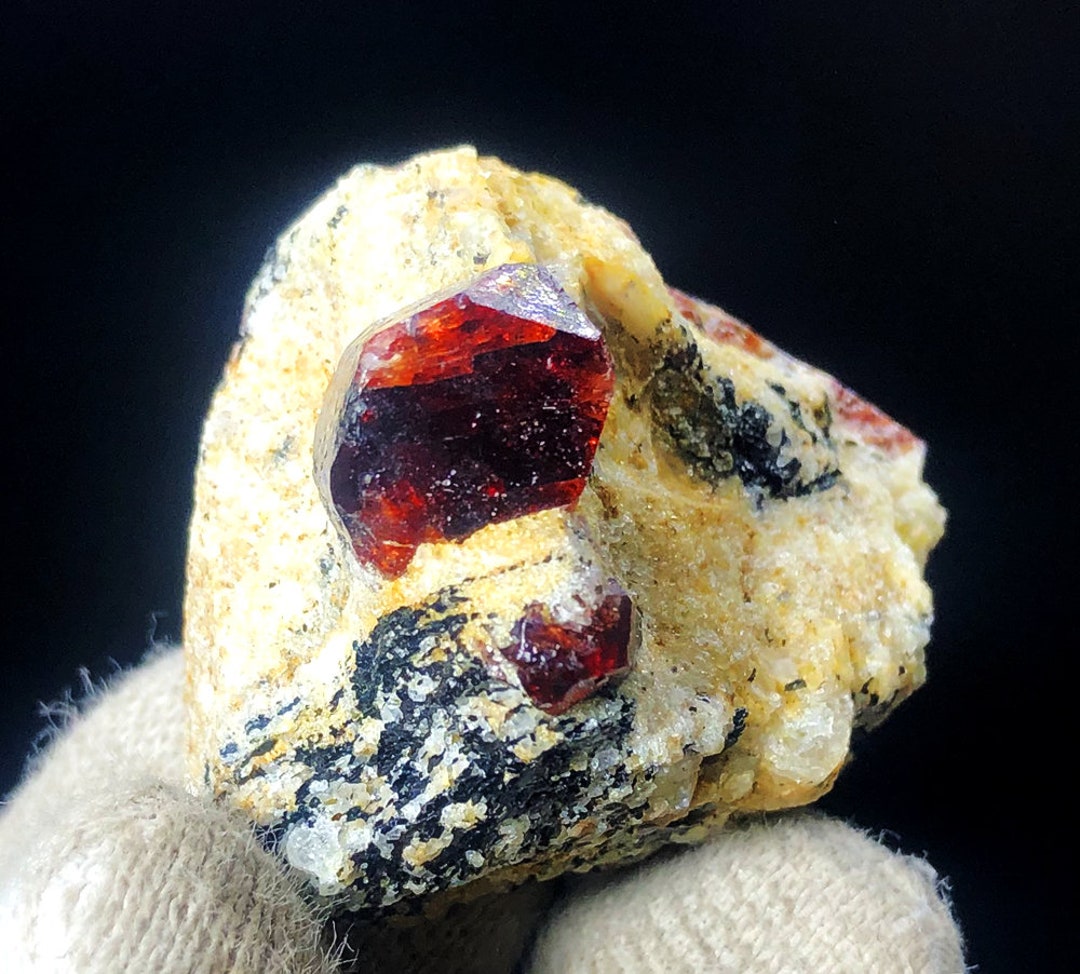 Zircon Crystal , Terminated Blood Red Color Rare Zircon Crystals on ...