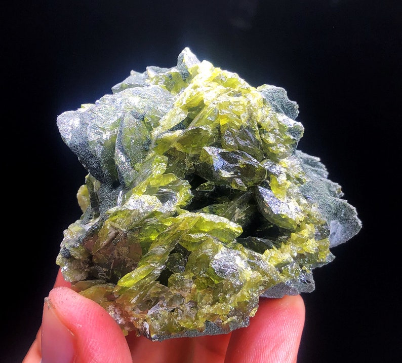 Sphene Titanite Crystals Bunch Specimen, Sphene Titanite Crystals, Sphene Titanite Mineral ...