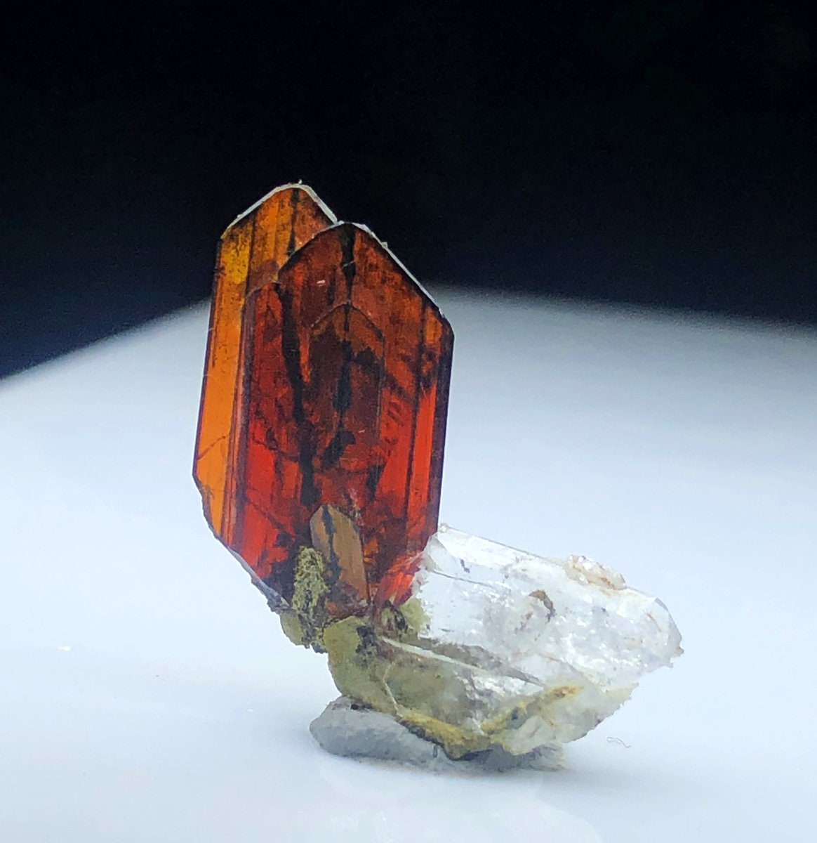 Brookite Crystals With Terminated Quartz, Red Brookite Specimen, Rare ...