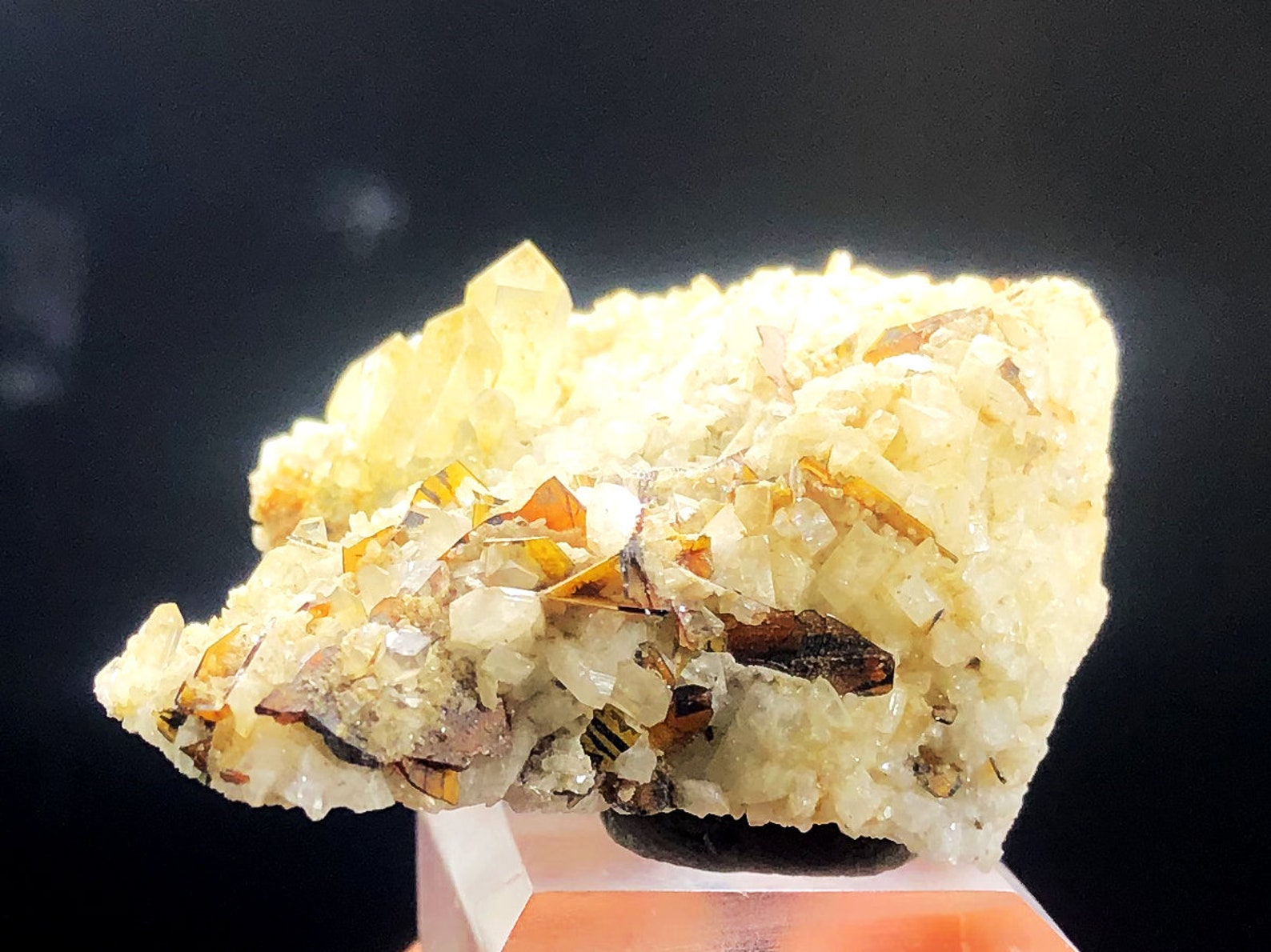 Brookite Crystals With Terminated Quartz, Red Brookite Specimen, Rare ...