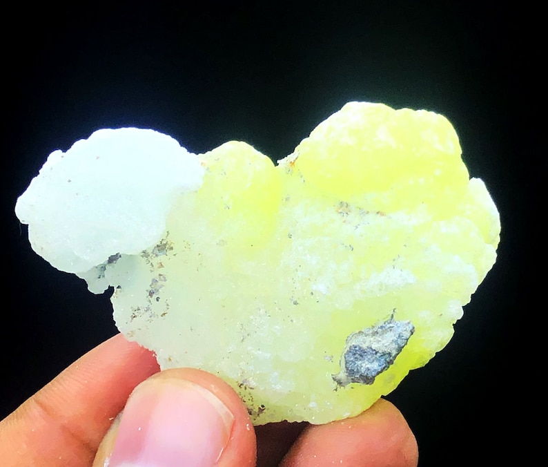 Rare Yellow Brucite Crystals, Brucite Specimen, Rare Brucite Mineral ...