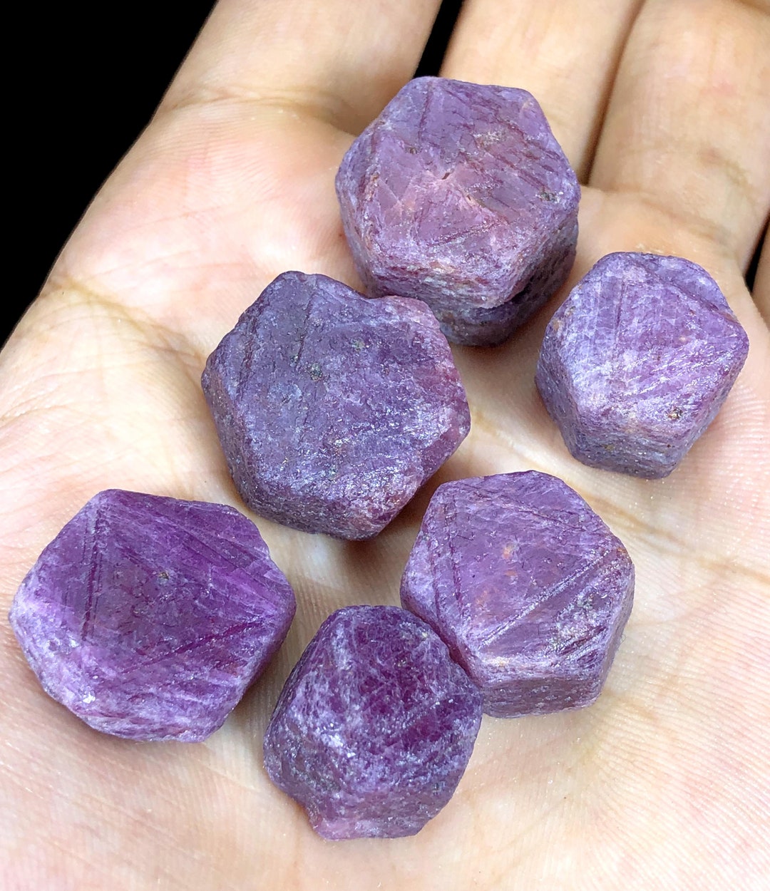 Natural Record Keeper Ruby Crystals Lot, Ruby Rough, Crystal Healing ...