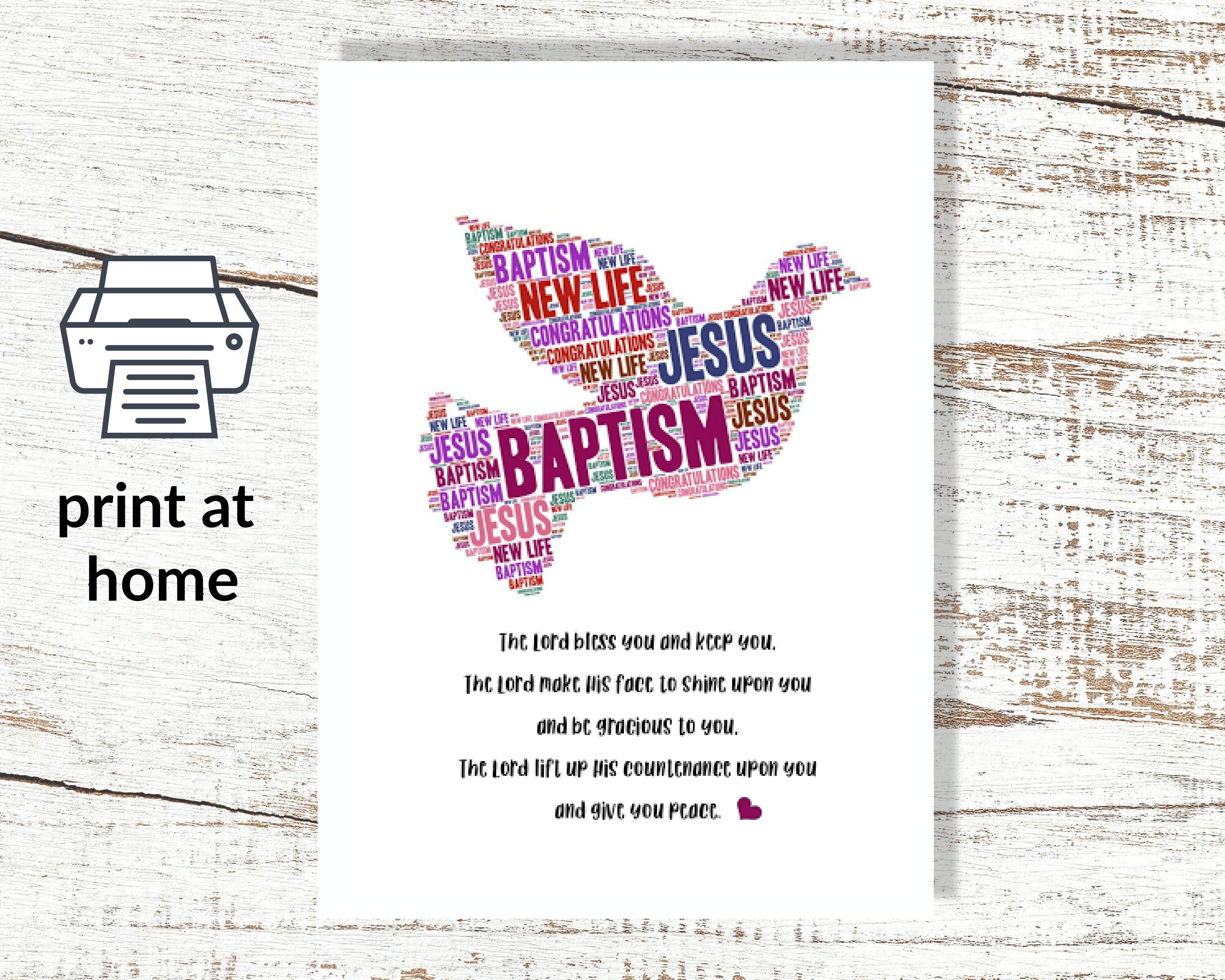 Baptism Greeting Cards For Adults