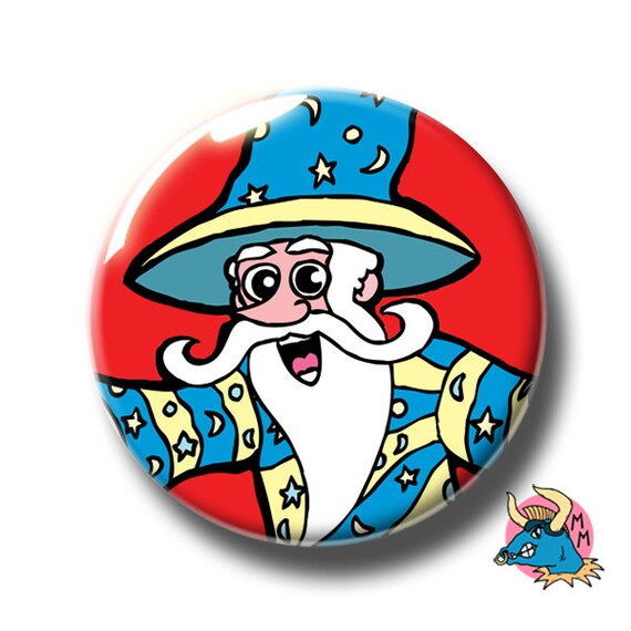 Wizard Badge. Magic Badge. Wizard Pin. Magician Pin. Pin | Etsy