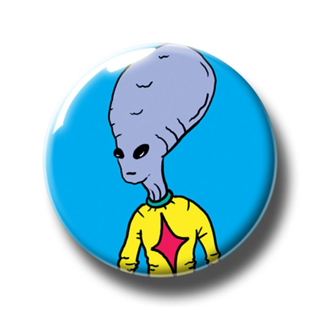 Alien Badge. Space Badge. Pin Badge. Badge. Badges. Gift for Boys. Pin ...
