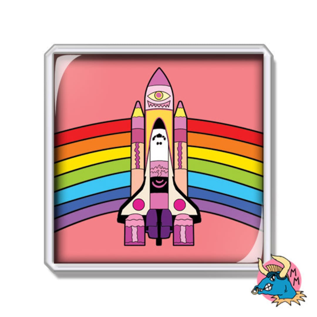 Space Shuttle Fridge Magnet, Space Gift, Refrigerator Magnet, Home ...
