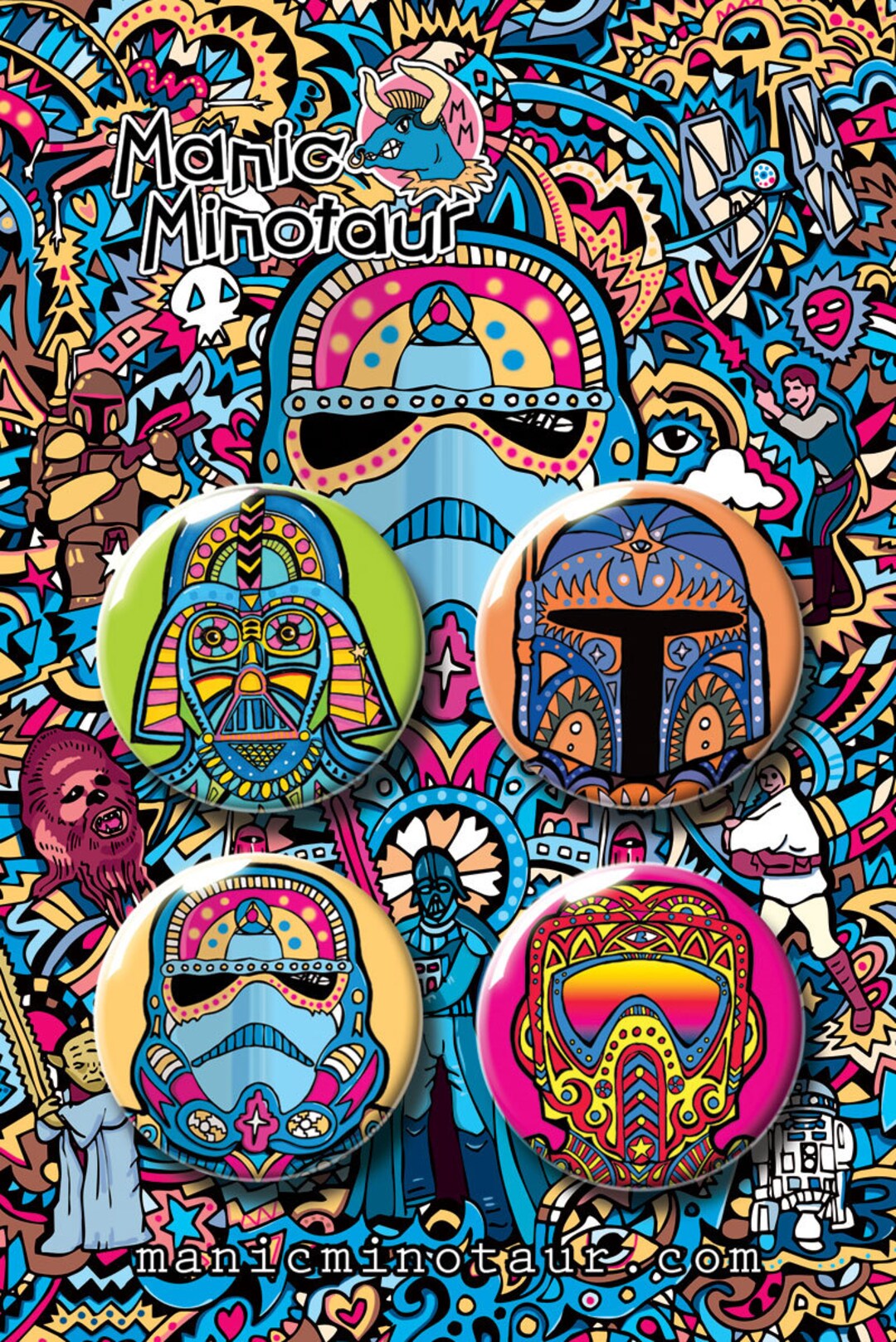 Star Wars Pins Pack, Darth Vader Pin, Boba Fett Pin, Stormtrooper Pin ...