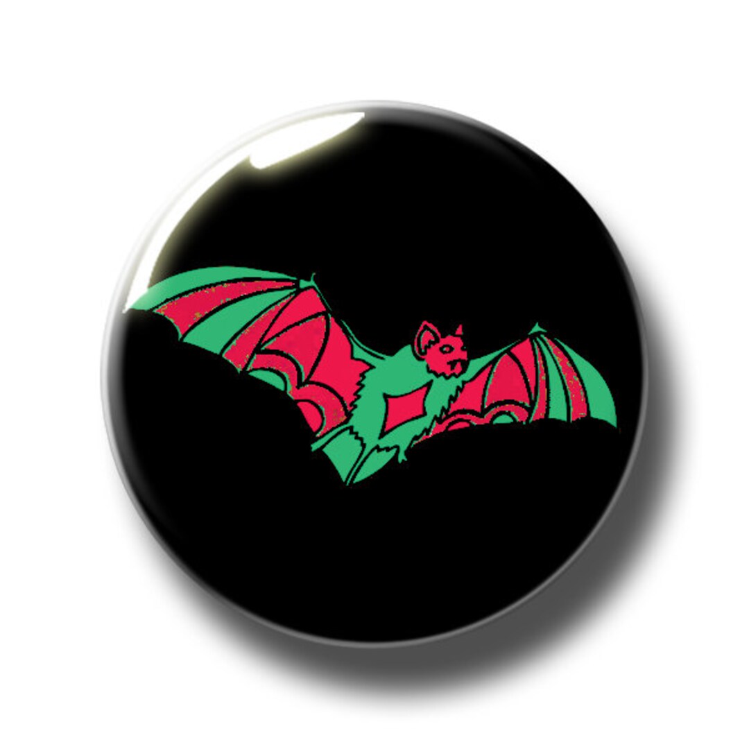 Bat Badge. Bat Pin. Horror Badge. Halloween Badge. Halloween Pin. Pin ...