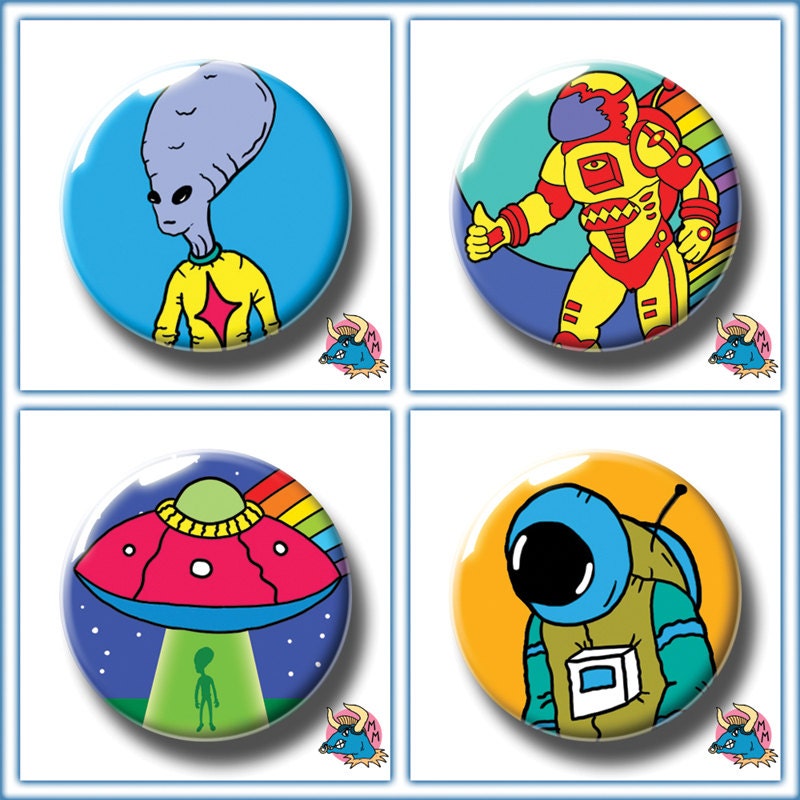 Alien Badge. Space Badge. Pin Badge. Badge. Badges. Gift for - Etsy UK